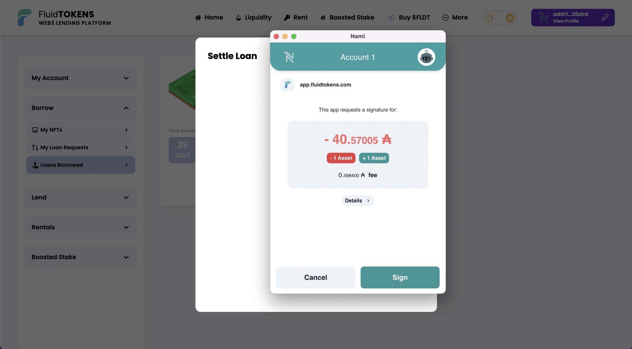Repaying Your Loan - Learn Cardano